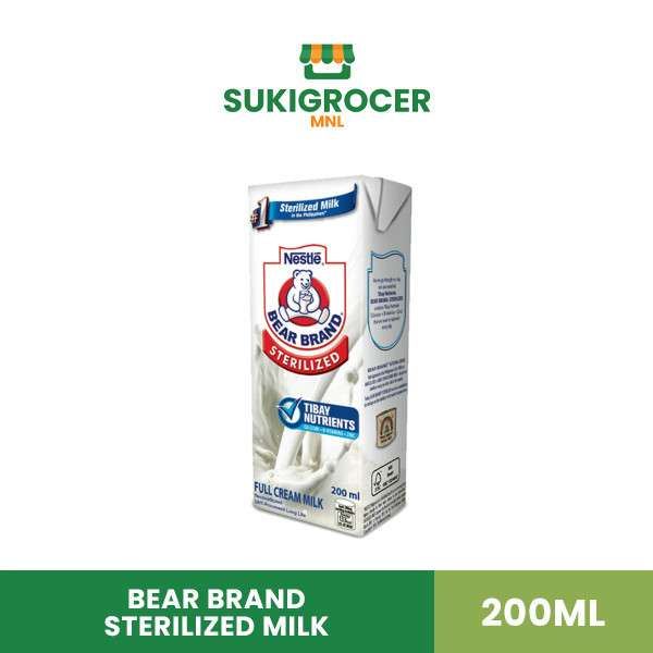 Bear Brand Sterilized Milk 200ML | Shopee Philippines