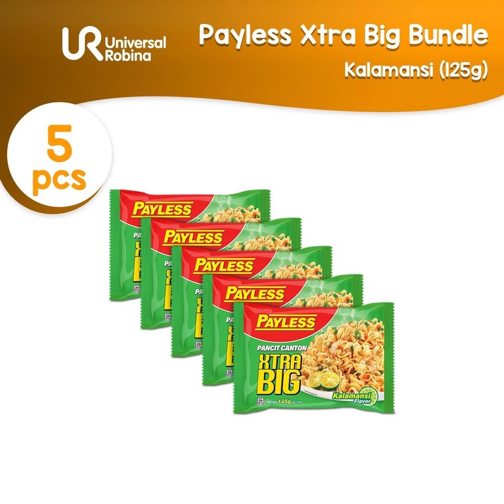 5 x Payless Xtra Big Pancit Canton Kalamansi (125g) | Shopee Philippines