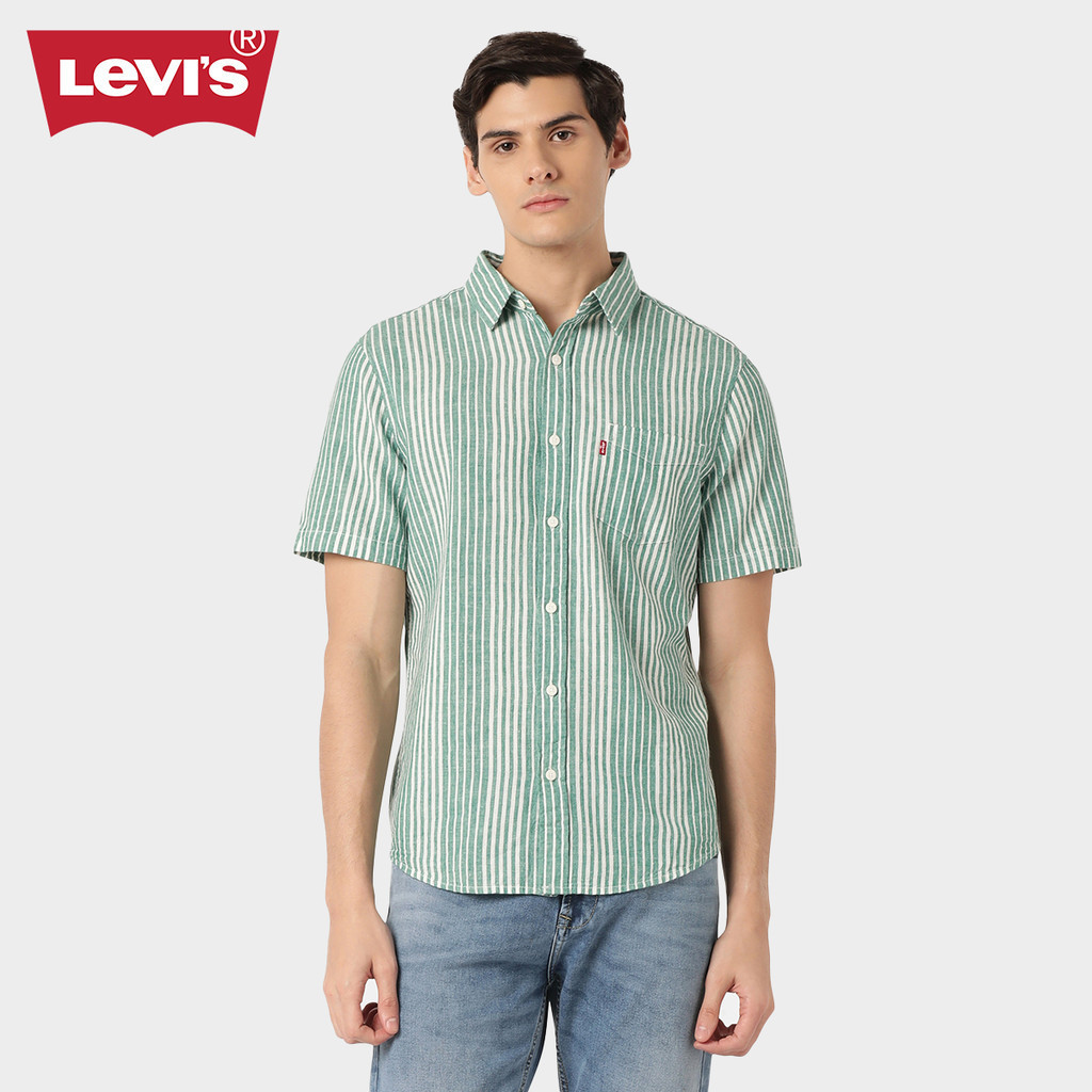 Levi's® Men's Short-Sleeve Classic Standard Fit Shirt 86627-0231 ...