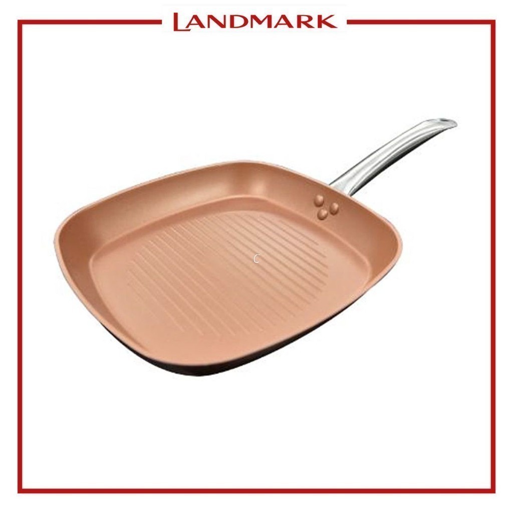 Masflex Copper Grill Pan 28cm 28 x 6.9 x 28cm | Shopee Philippines