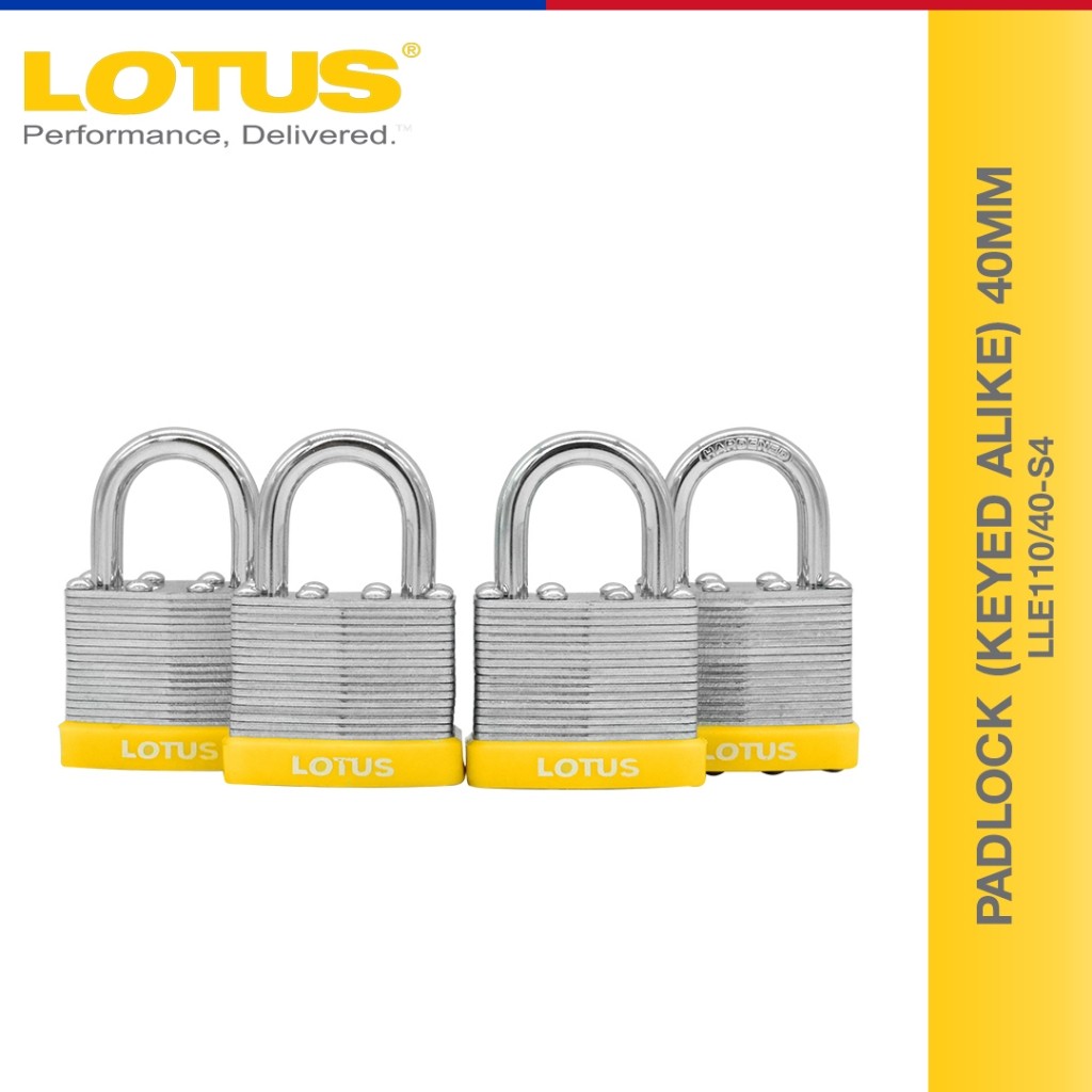 Lotus Padlock (KEYED ALIKE) 40MM / 50MM - Door Hardware & Locks ...