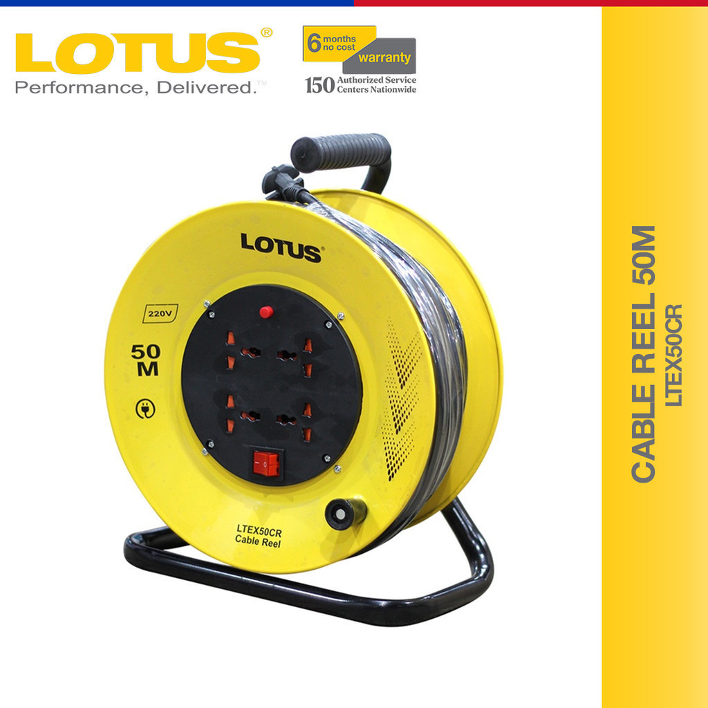 Lotus Cable Reel 50M - Outlet Industrial Extension Cord | Shopee ...