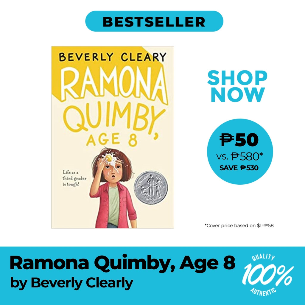 Ramona Quimby Age 8 Trade Paperback By Beverly Cleary - Books For Kids ...