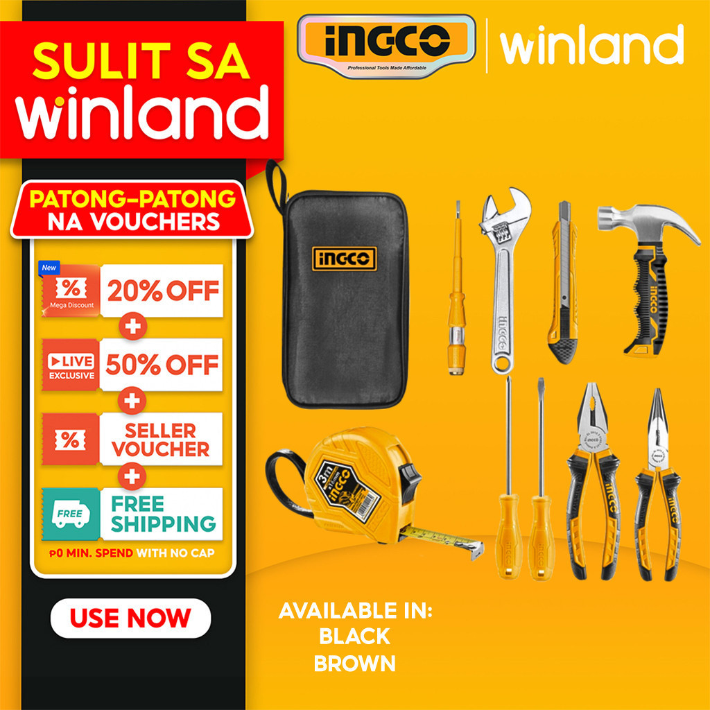 Ingco by Winland 9pcs hand tools set HKTH10809 / HKTH20809 ING-HT | Shopee Philippines