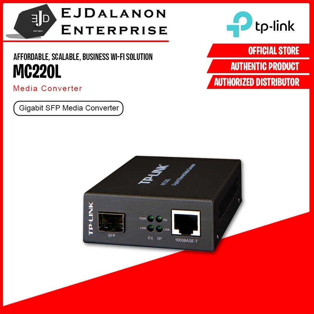 TP-Link Mc220L Gigabit Ethernet Media Converter | Shopee Philippines