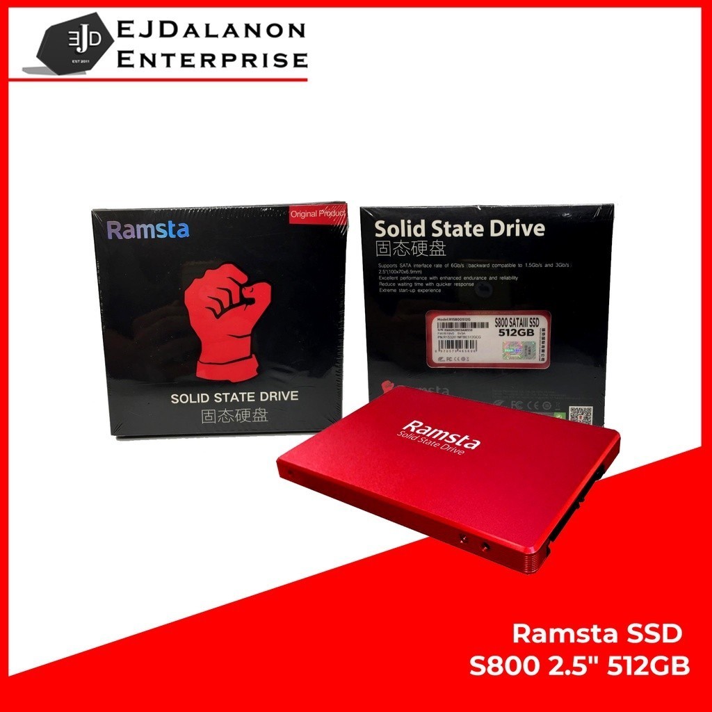 Ramsta 512Gb SSD Solid State Drive for Laptop Desktop Sata | Shopee ...