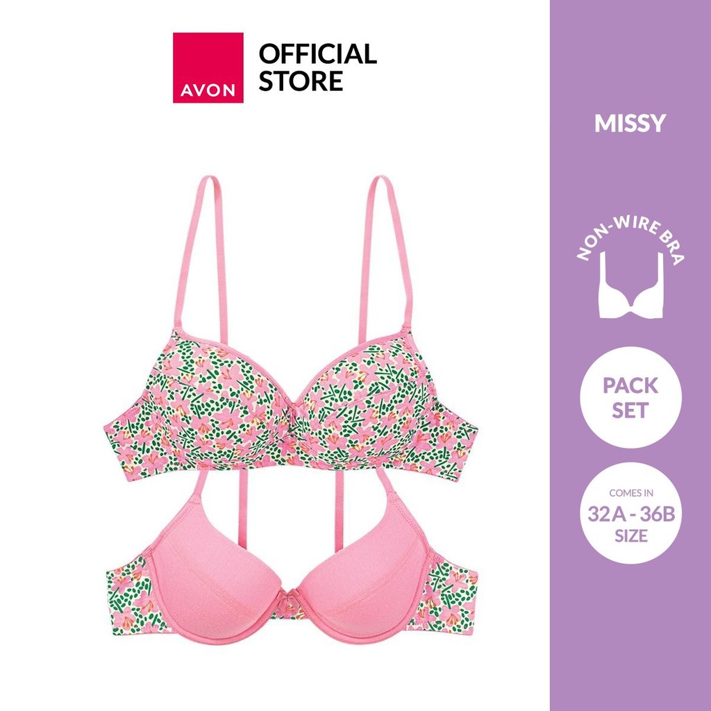 Avon Missy | Vanna Assorted Printed Bra (2 pcs Bra Set) | Women's ...