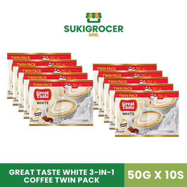 Great Taste White 3-in-1 Coffee Twin Pack 50G x 10s | Shopee Philippines