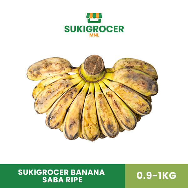 SukiGrocer Banana Saba Ripe 0.9-1kg [Saging] | Shopee Philippines