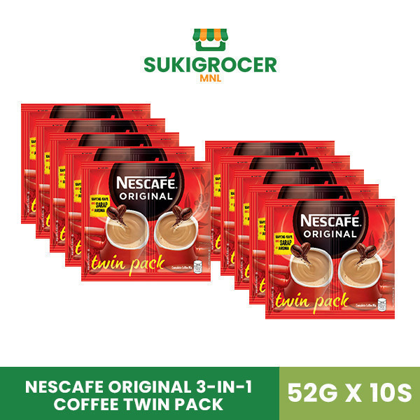 Nescafe Original 3-in-1 Coffee Twin Pack 52g x 10s | Shopee Philippines