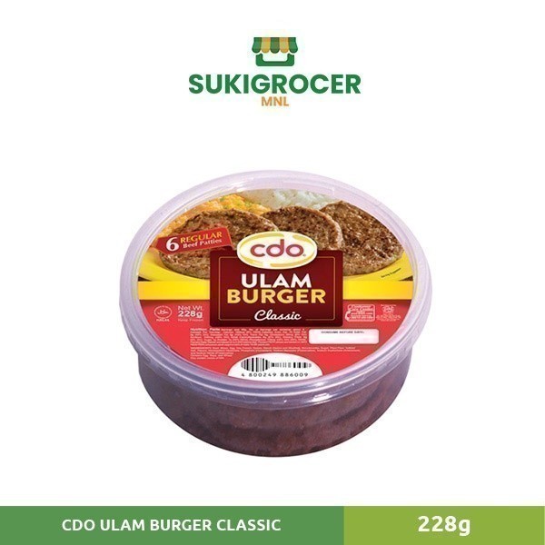 CDO Ulam Burger Classic 228g | Shopee Philippines