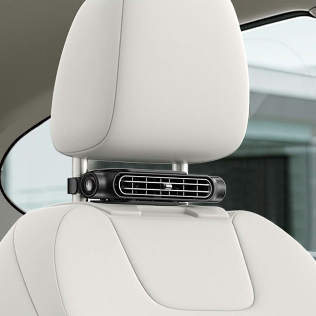 Car rear cooling fan Quiet and powerful small size USB-powered car fan ...