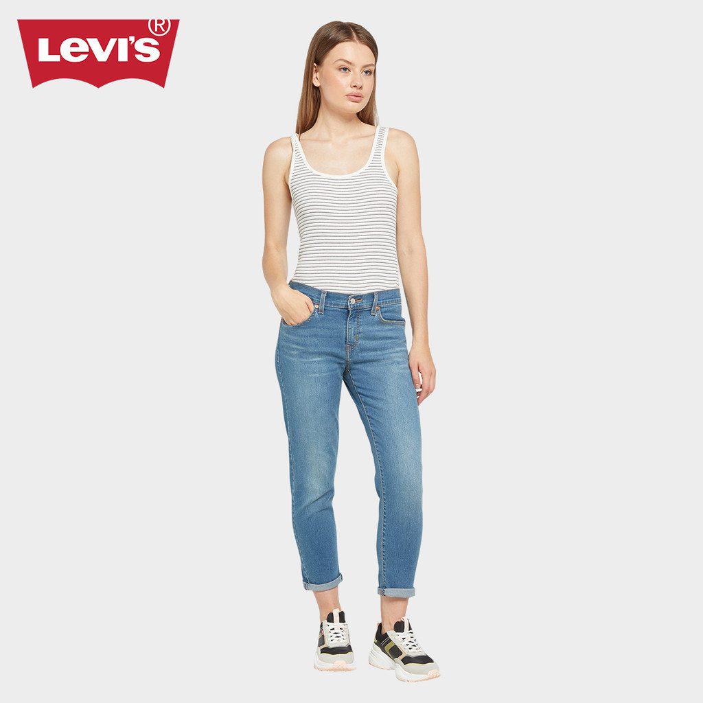 Levi's® Women's Mid-Rise Boyfriend Jeans 19887-0381 | Shopee Philippines