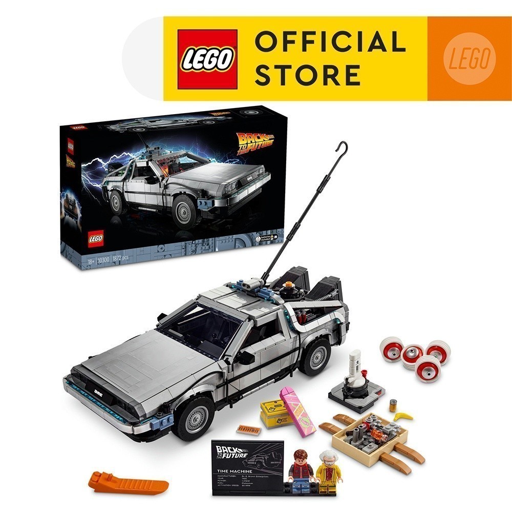LEGO D2C ICONS 10300 BACK TO THE FUTURE TIME MACHINE (1872 Pieces ...