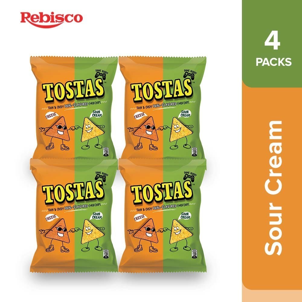 Tostas Cheese & Sour Cream Snack 48g (Set Of 4) | Shopee Philippines