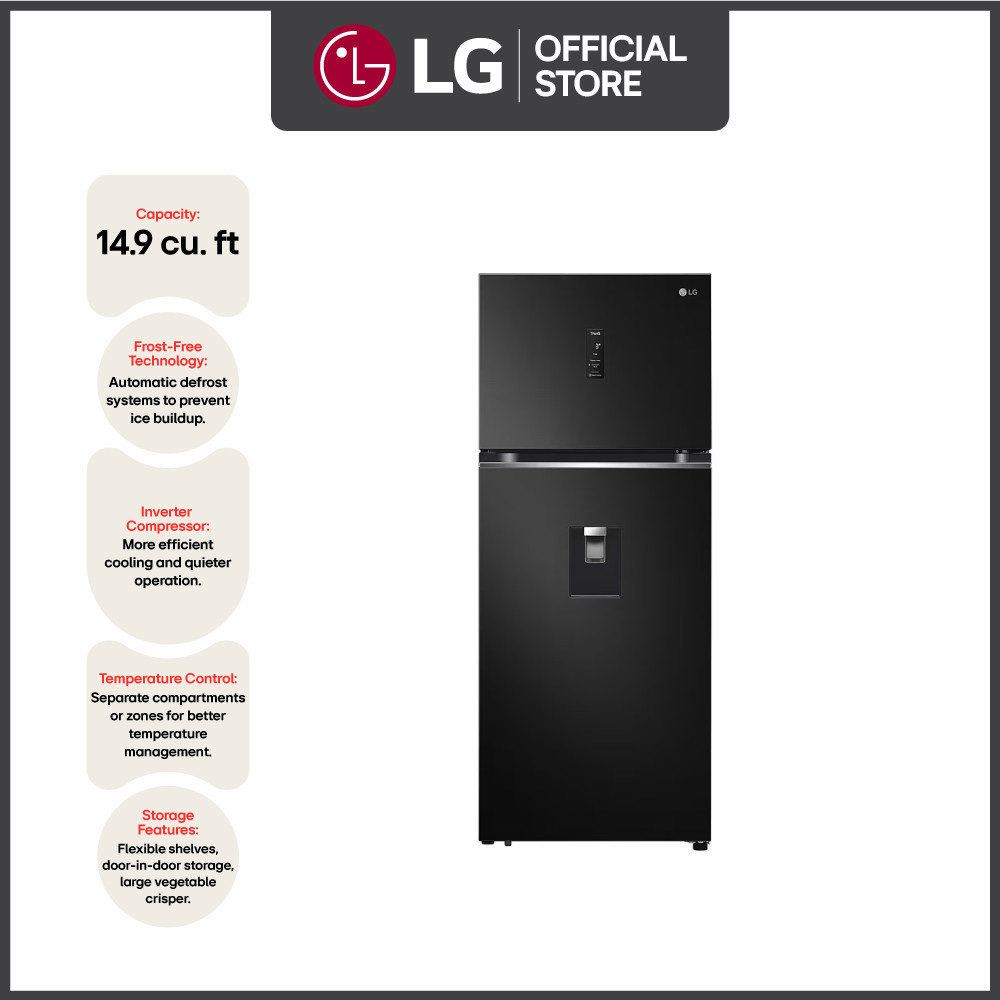 LG Smart Inverter™ Refrigerator With Water Dispenser RVT-L149BS ...