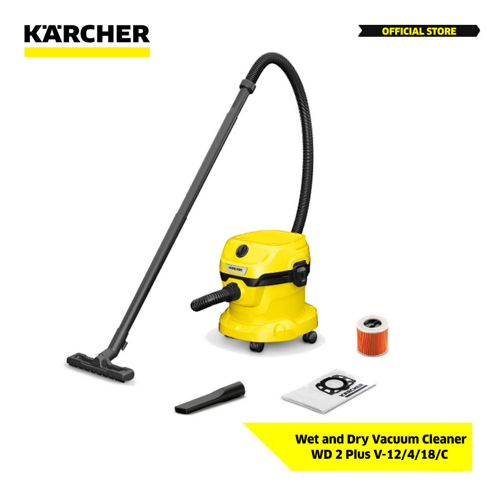 Karcher Wet And Dry Vacuum Cleaner WD 2 Plus Compact Portable Suction ...