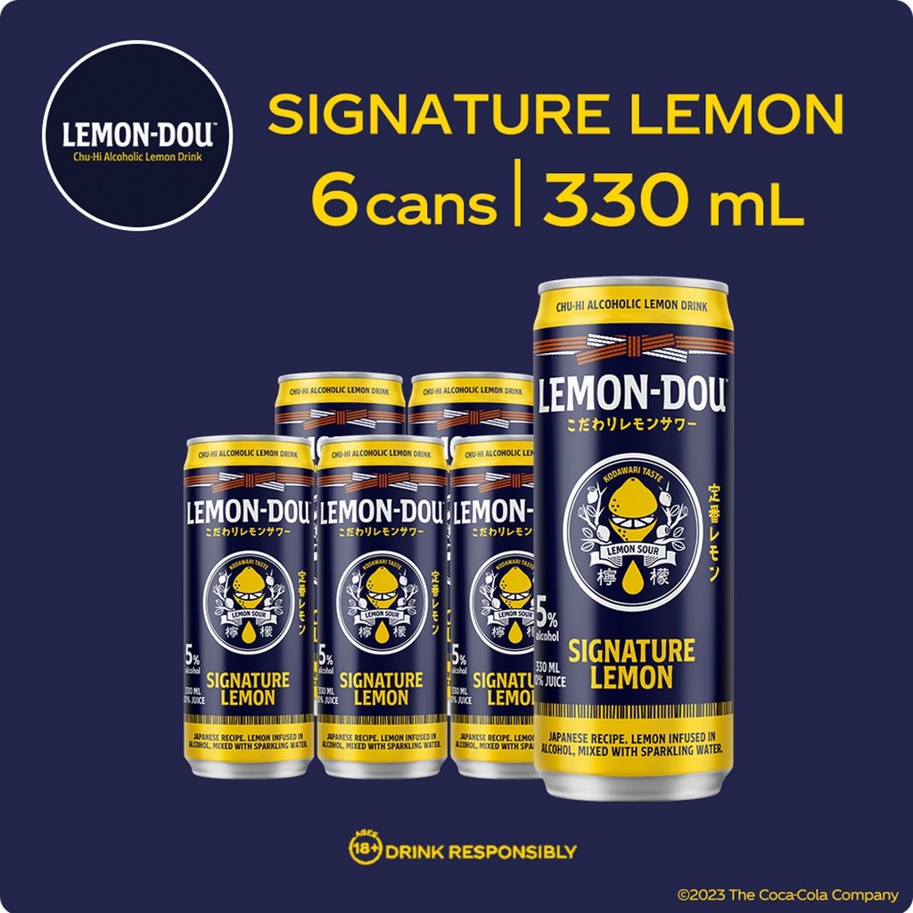Lemon-Dou Signature Lemon 330mL 5% Alcohol Chu-hi - Pack of 6 | Shopee ...