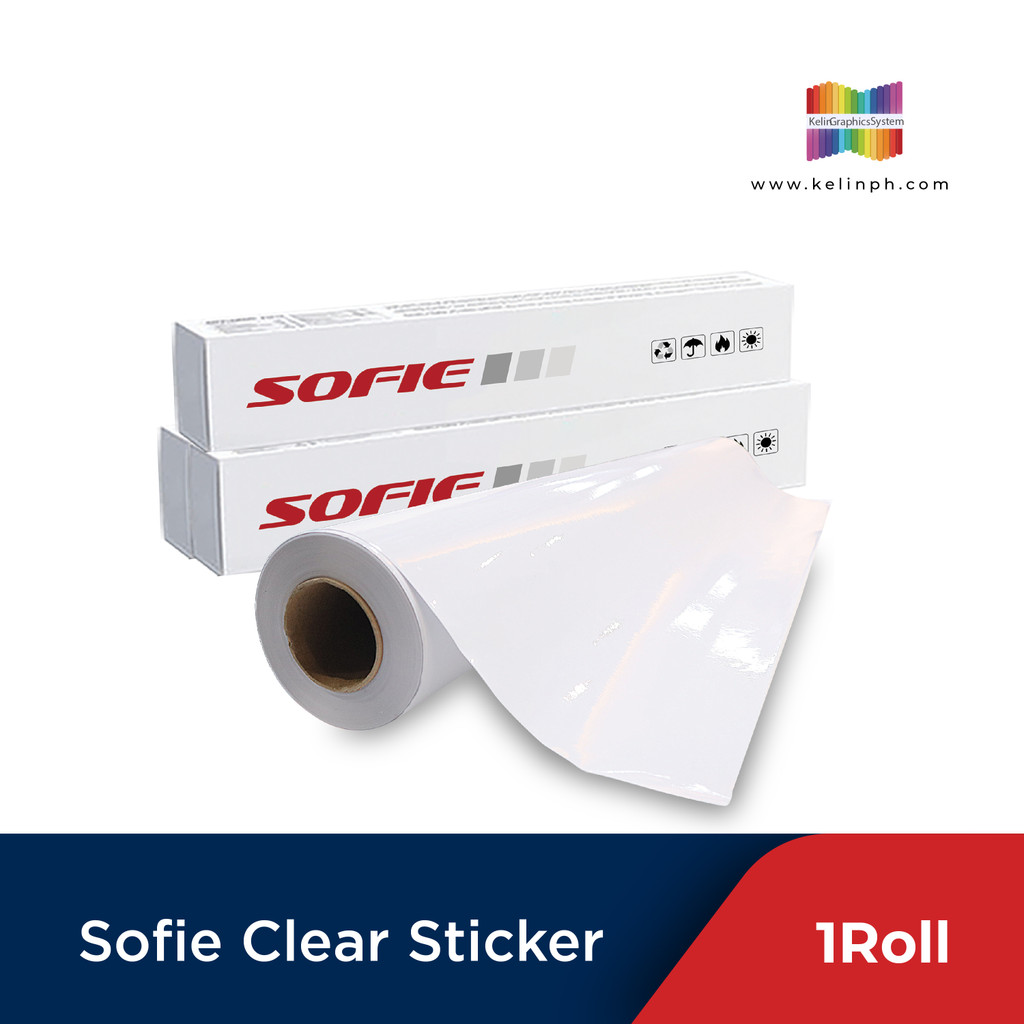 KGS SOFIE Permanent Clear Sticker Glossy /Matte 164ft x 4.5ft for Glass ...