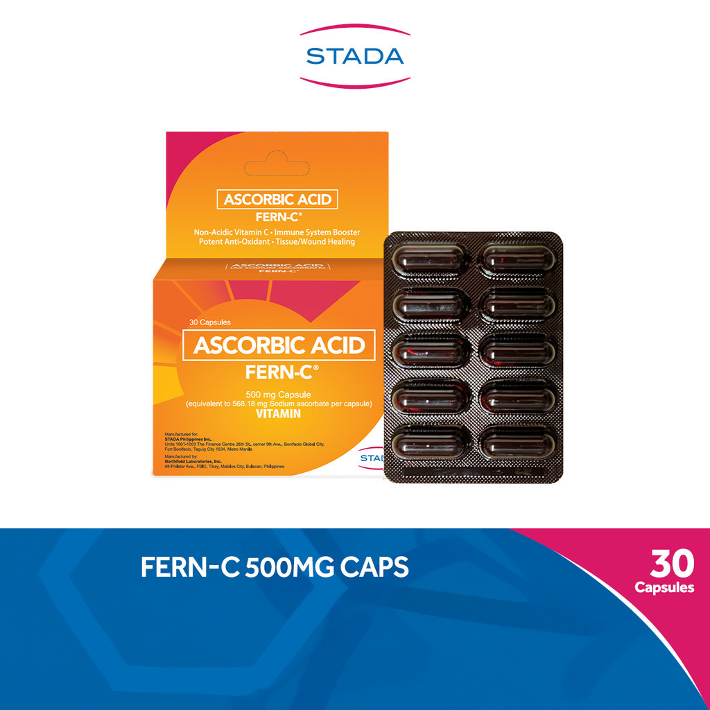Fern-C 500mg Caps 30s - Non-Acidic Vit C Helps Boost Everyday Immunity ...