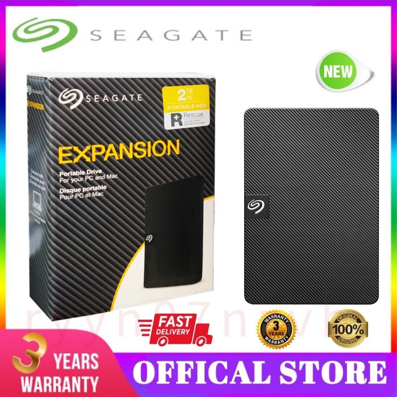 Seagate External Hard Drive Expansion USB 3.0 HDD High Speed Hdd 2TB ...