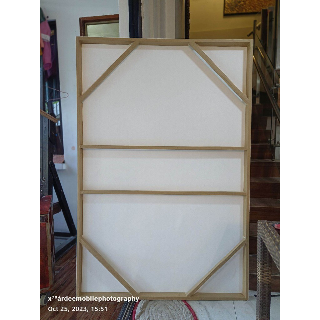 4ft x 6ft x 2" STRETCHED CANVAS FOR PAINTING, MUSEUM WRAP WITH BACKING ...