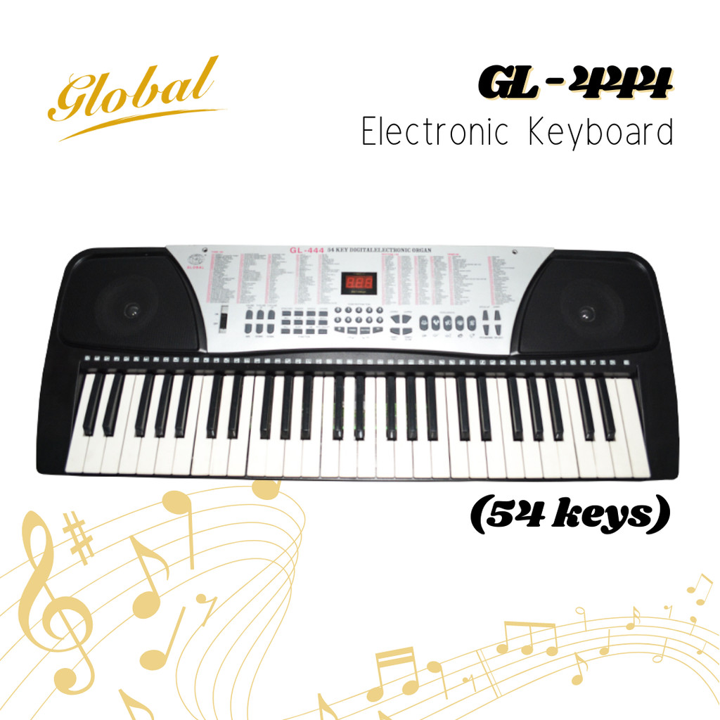 Global GL-444 54 Keys Electronic Portable Keyboard | Shopee Philippines