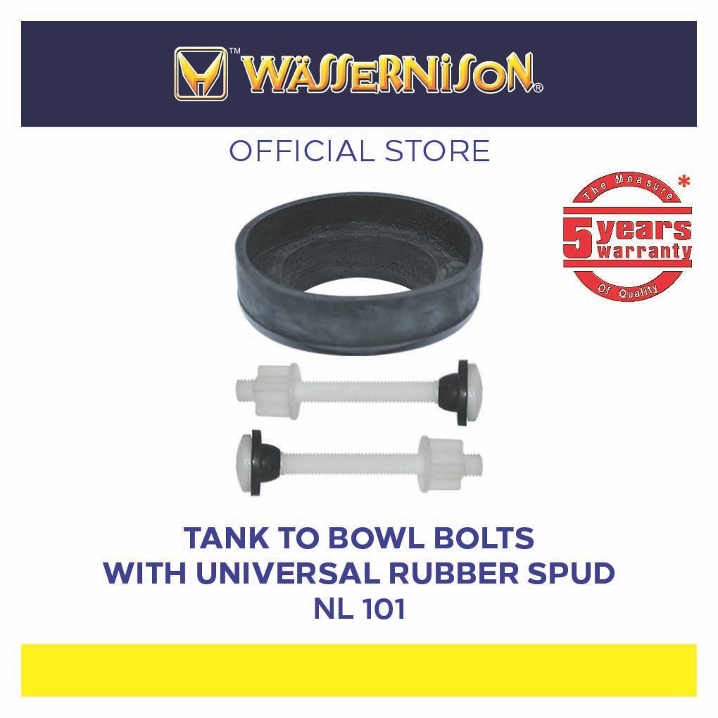 Wassernison Tank To Bowl Bolts with Rubber Spud | Shopee Philippines