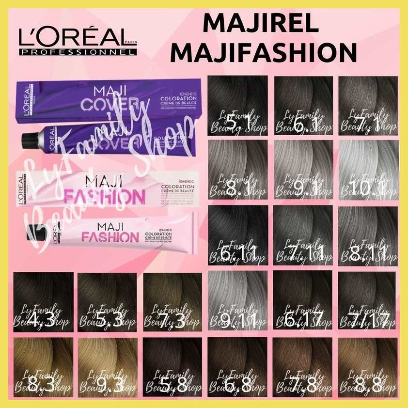 Loreal>fL'Majirel!iX[Hair,Xm[Color!cX,Dye[ds!50ml,sN[Ash!rm,Mettalic[id ...