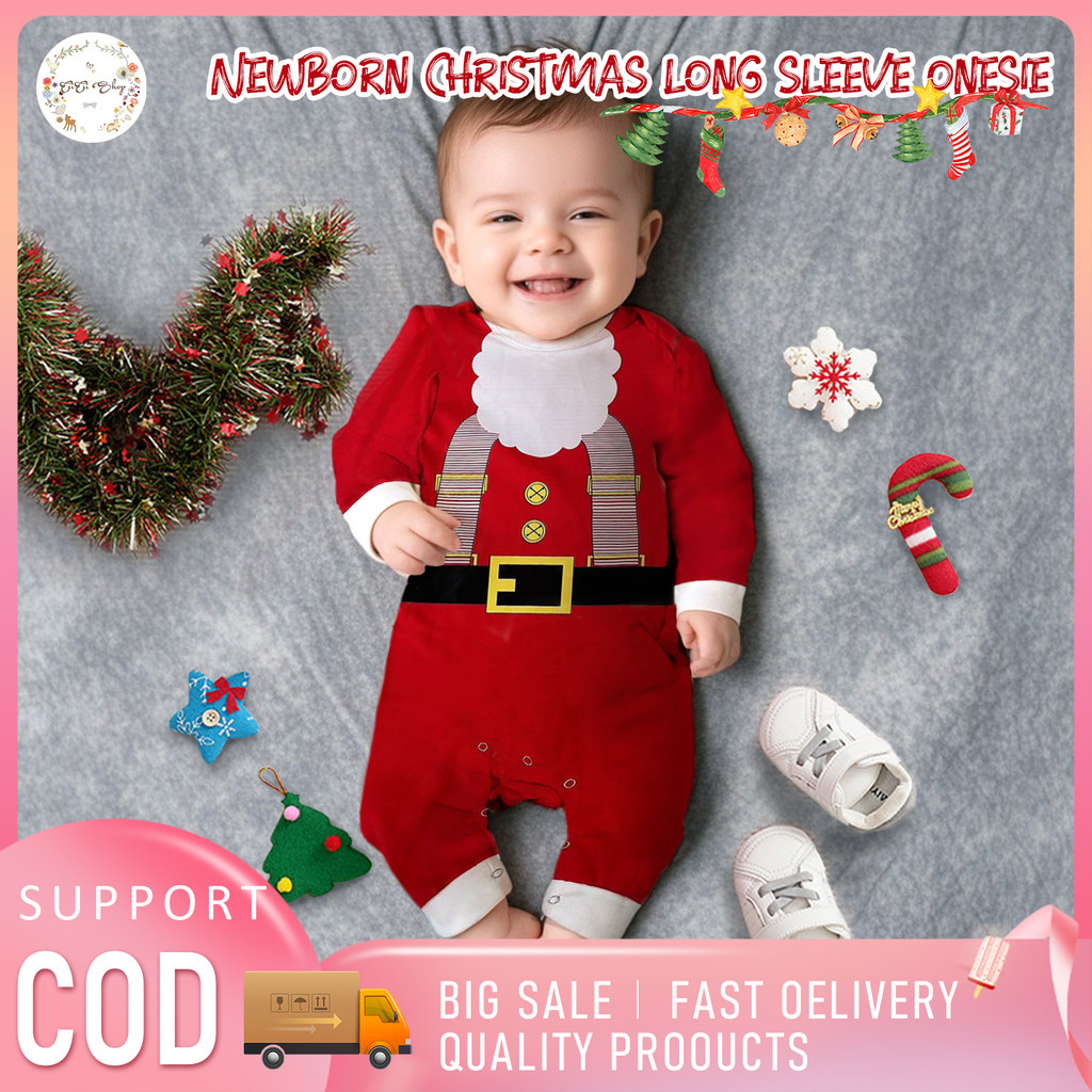 CiCi Baby Christmas Onesie Romper Santa Bodysuits Baby Clothes Baby ...