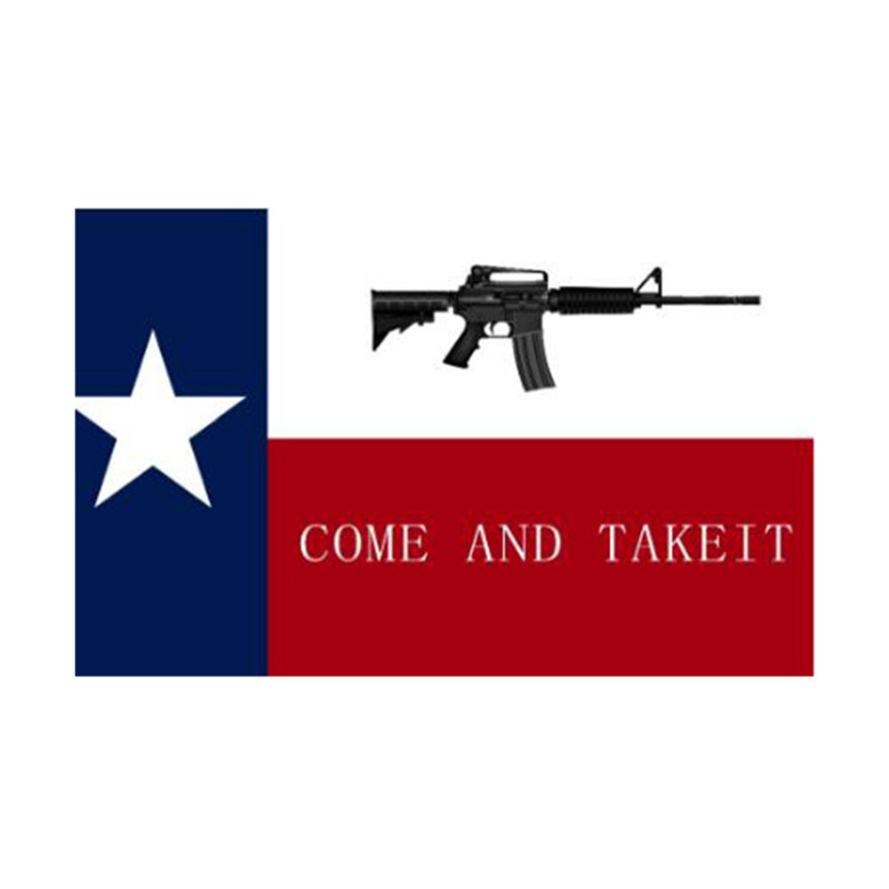 PIRATE Texas state flag with Texas M4 Machine Gun Come and Take it Flag ...