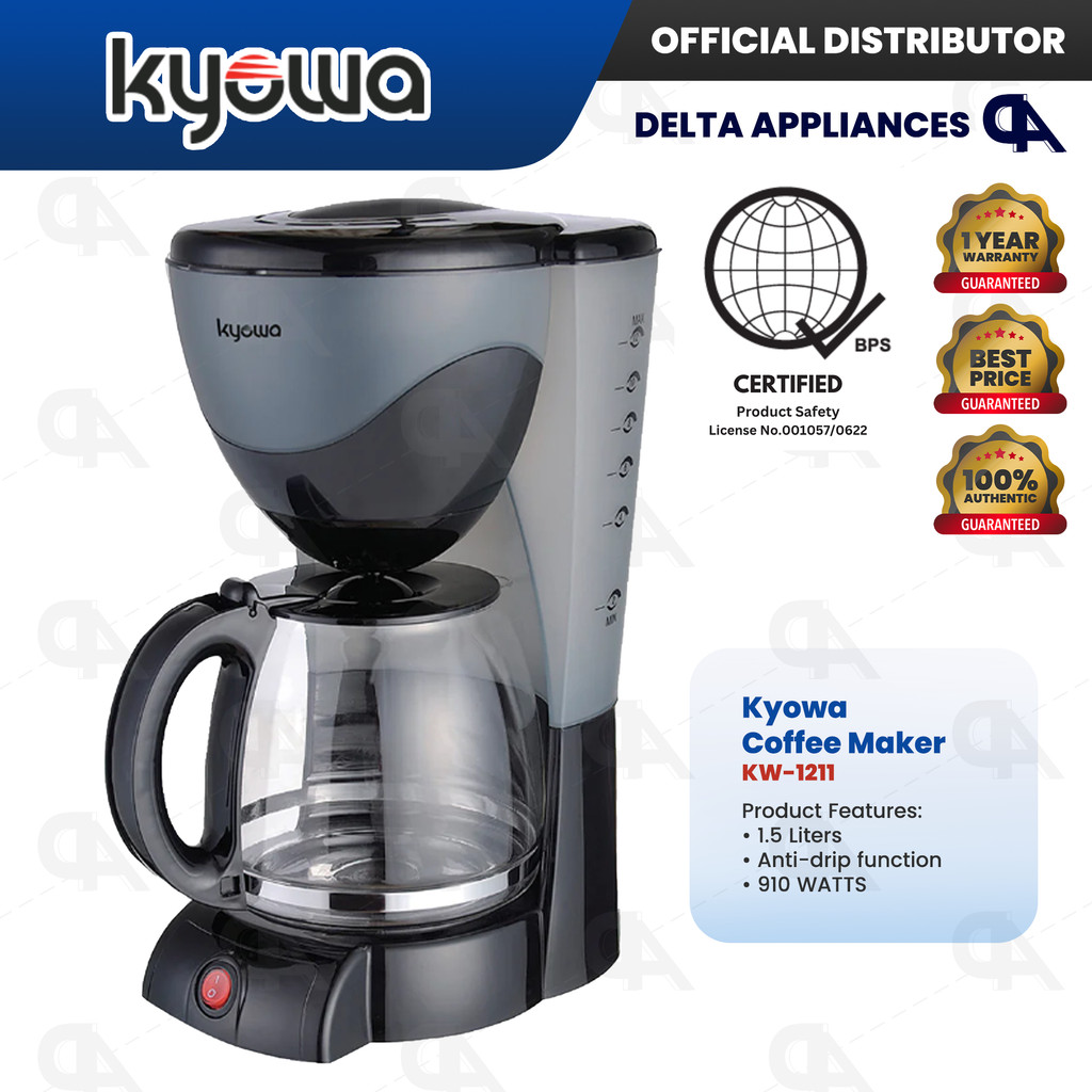 Kyowa Coffee Maker 12 Cups Glass Carafe Original w/ 1 Year Warranty KW ...