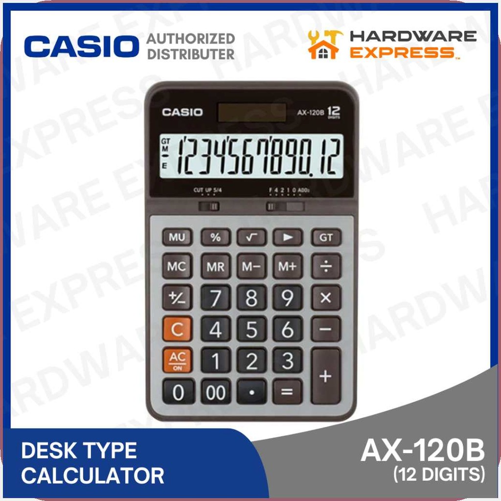 CASIO>t=Calculator&RR"AX-120B_fm~AX120B~J?Extra@u+Hu@S+Large mw+Display 12 Digit Calculator ...