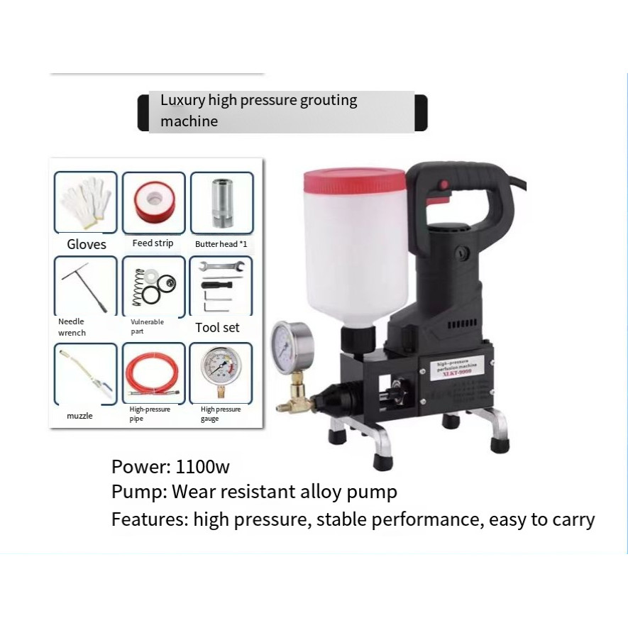 Newly upgraded 1100W Electric Epoxy Injection Piston Pump Polyurethane ...