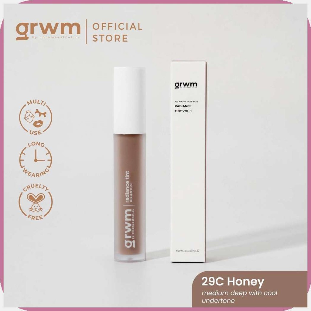 GRWM~C!Cosmetics$FZ}Radiance}Z>Tint}w)in>x}29C)k>Honey}N)8>N}ml [ Long ...