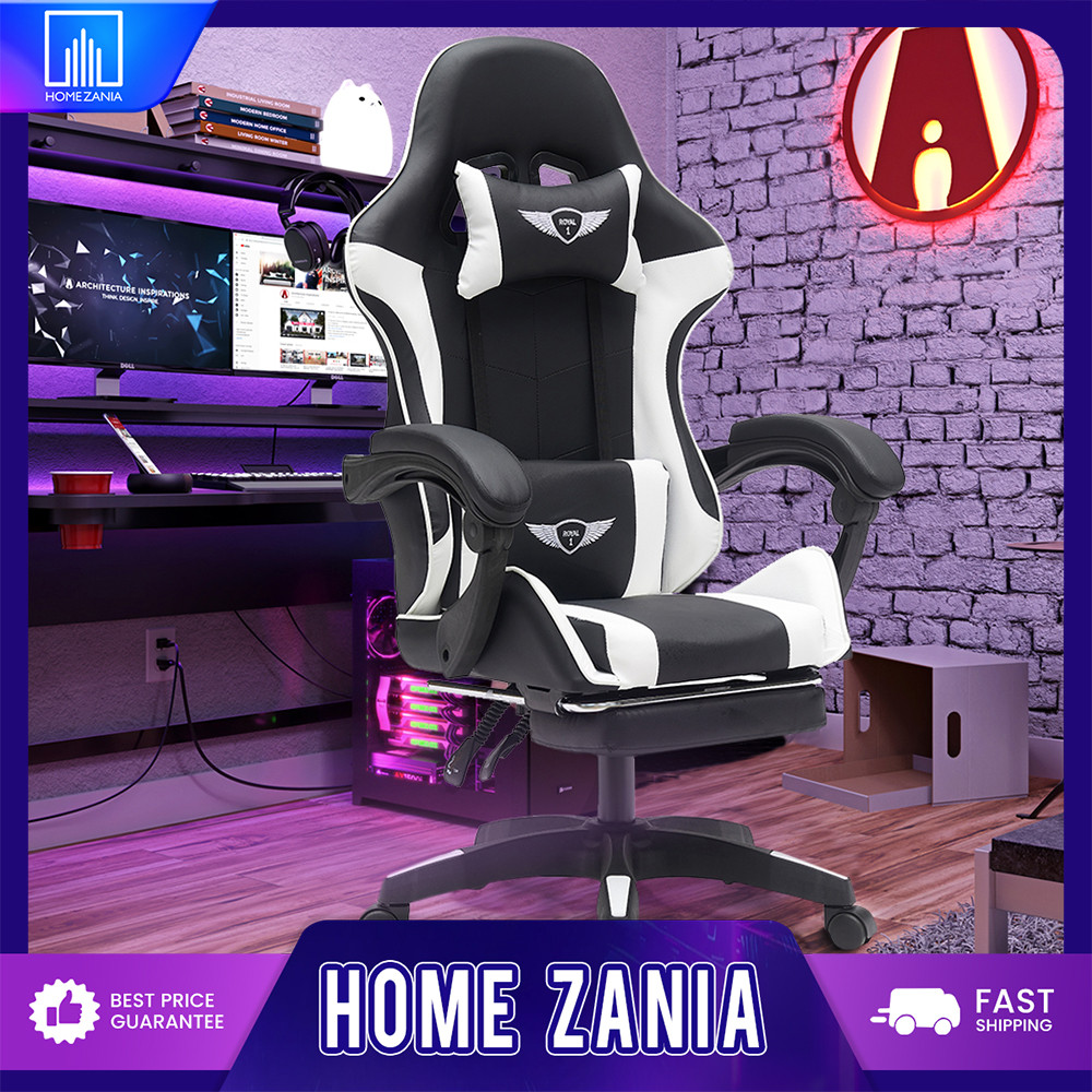 Home Zania Leather Design Office/Gaming Chair Ergonomic Office Computer ...