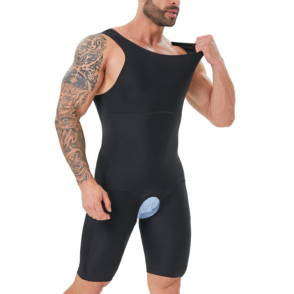 2024 Newest Mens Full Body Shaper Underwear Compression Bodysuit For ...