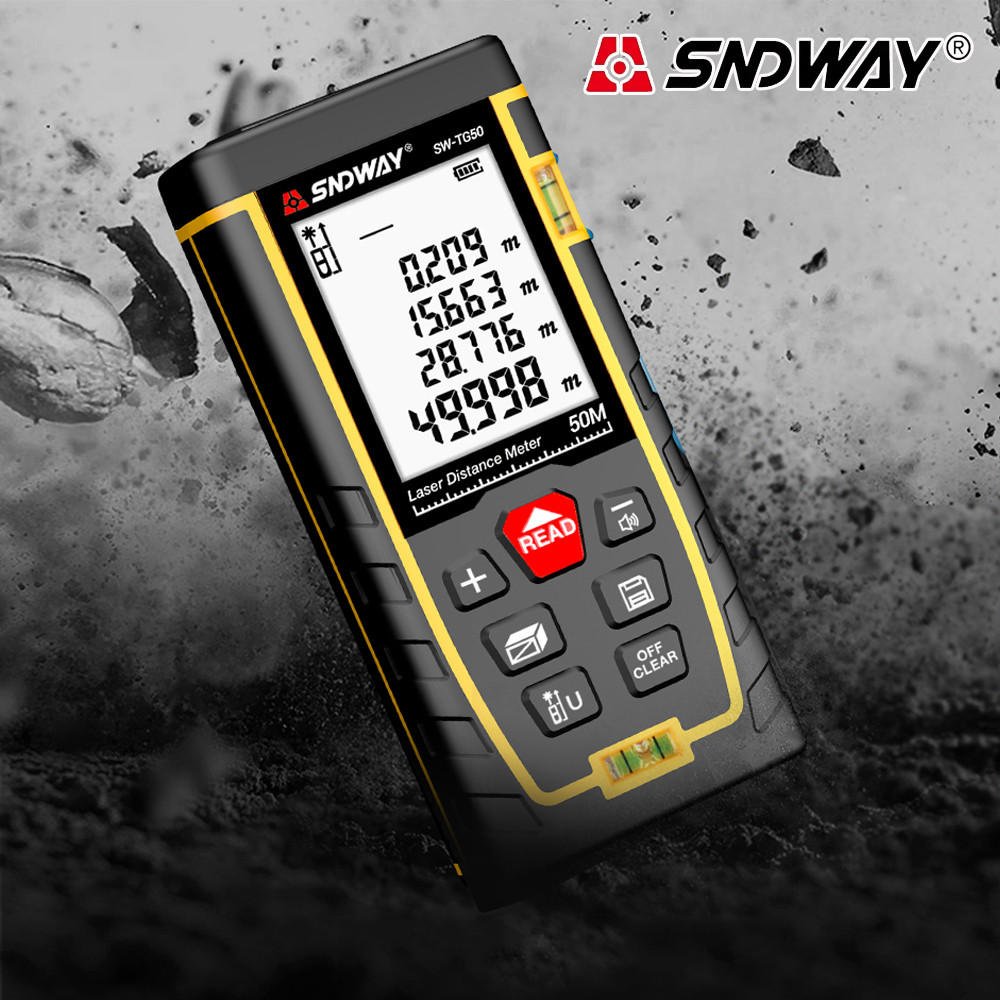 SNDWAY SW-MS TG Series Laser Distance Meter Digital Tape Measure ...