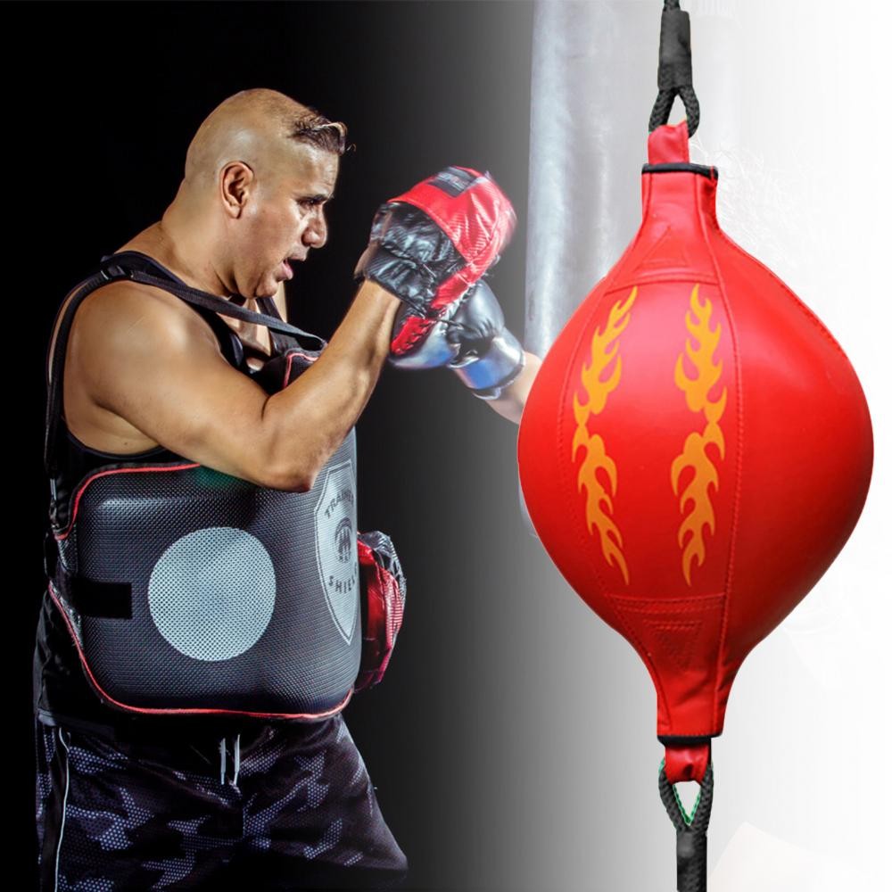 Punching Ball Boxing Fitness Faux Leather Muay Thai Bodybuilding ...
