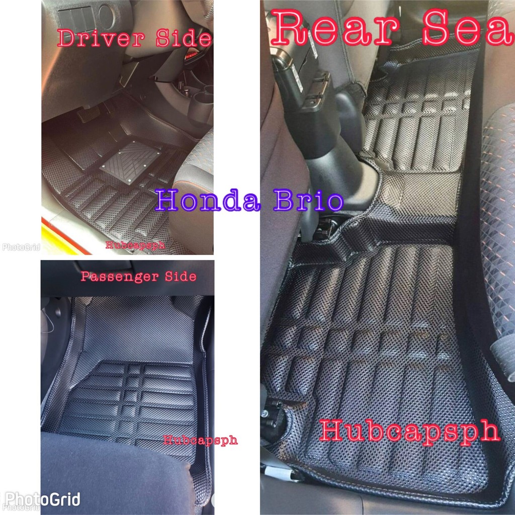 Honda Brio Premium Diamond Car Matt Deep Dish Mats (gen1 gen2 &amaze ...