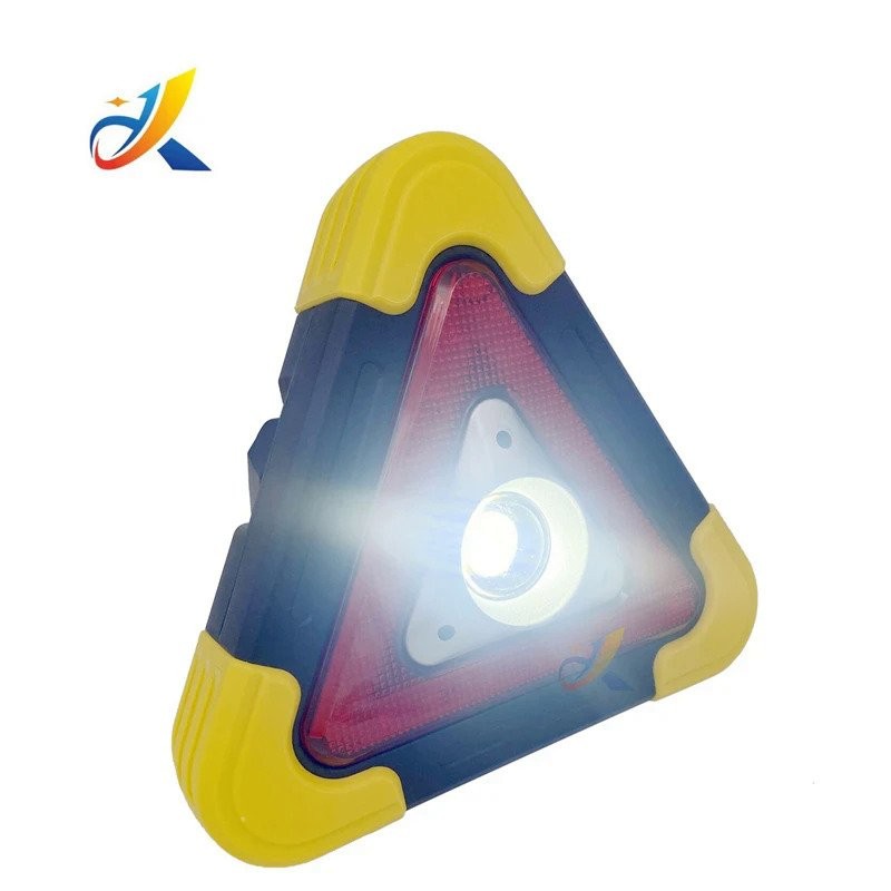 wholesale 1 COB triangle warning lamp smart traffic light solar garden ...