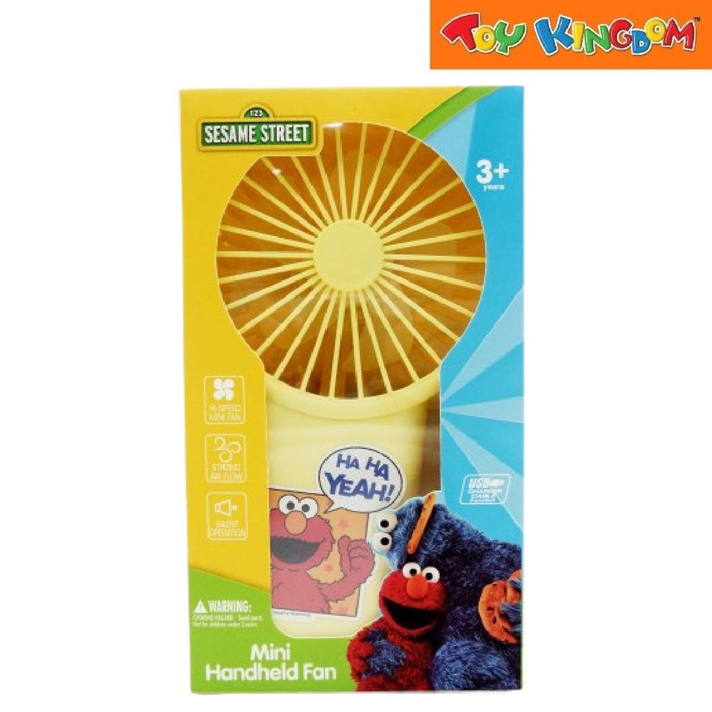 Sesame Street Yellow Mini Handheld Fan | Shopee Philippines