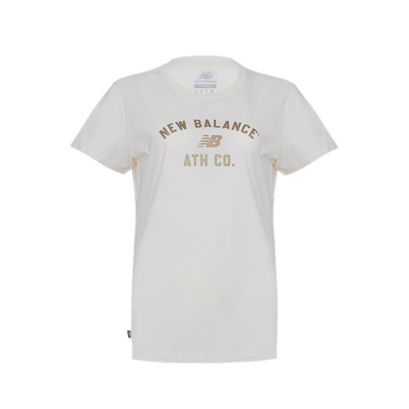 New Balance NB Athletics Co. Logo Women's T-shirt - Sea Salt | Shopee ...