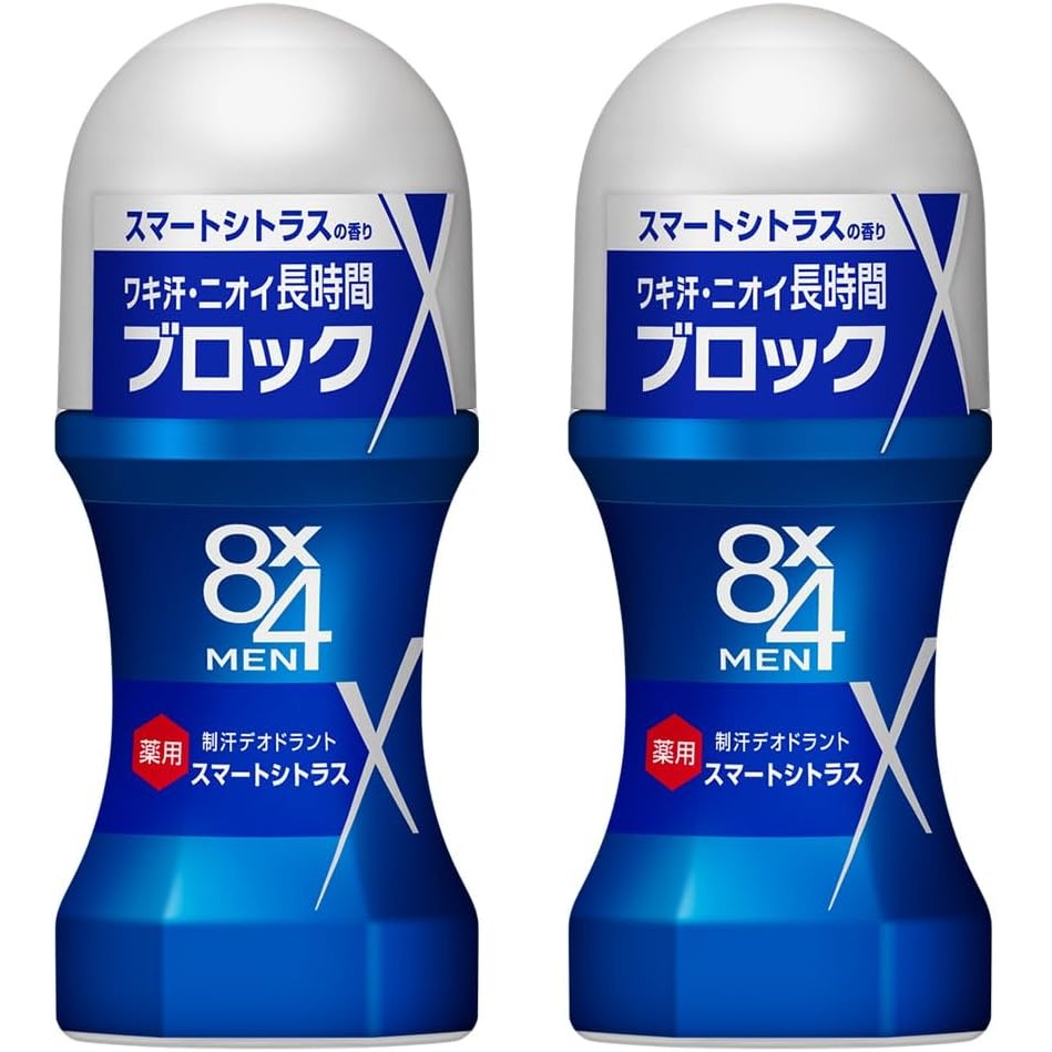 8x4 Men’s Roll-On Deodorant, 2 fl oz (60 ml) x 2, Smart CitrusDirectly from Japan | Shopee ...