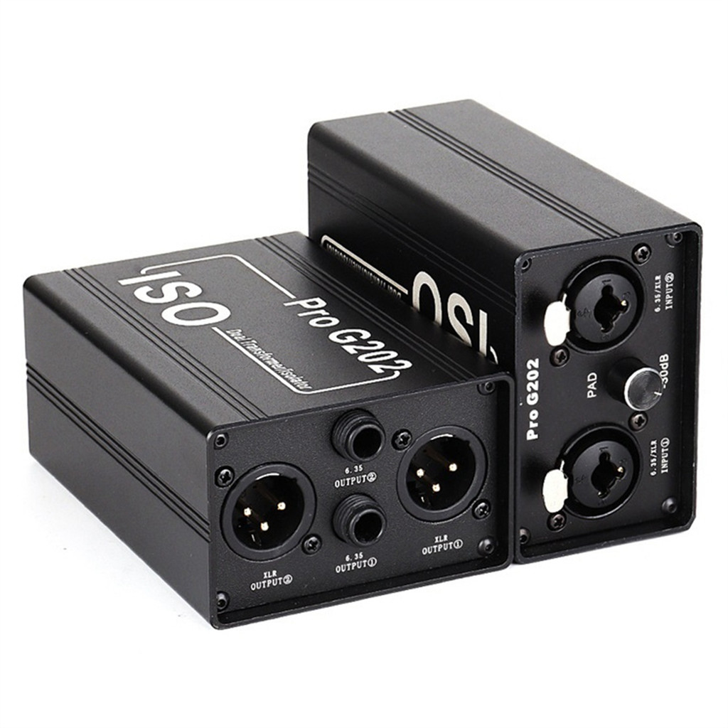 Pro G202 Audio Isolator Dual-Channel 6.5 XLR Audio Isolator Current ...