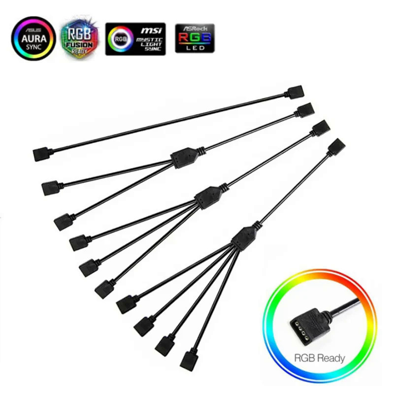 Motherboard RGB SYNC Motherboard Cable Splier 5V 3Pin ARGB SYNC HUB ...