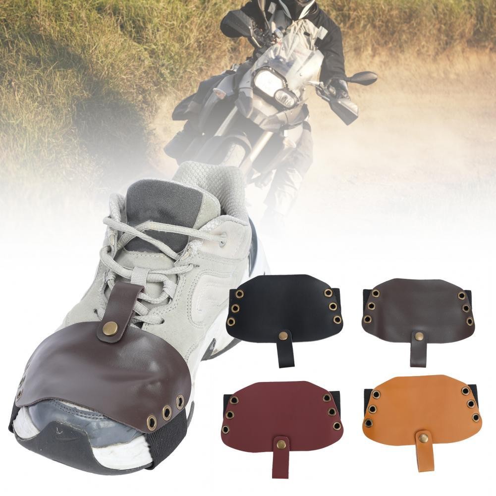 ♡1Pc Motorcycle Shoe Cover Protective Wear Resistant Faux Leather Gear ...