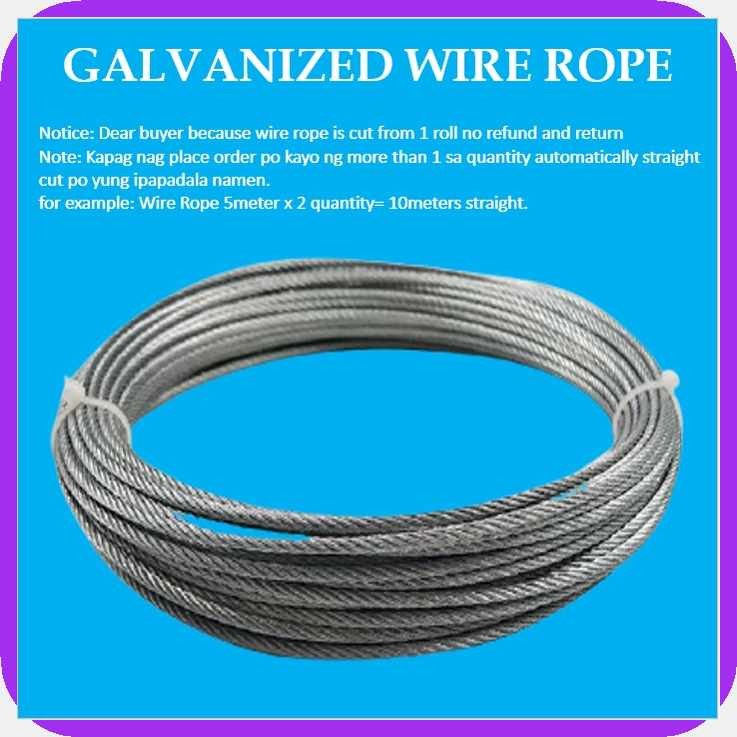 Steel/U/Cable/u^Wire/Z^Rope:z_6mm:s_8mm:H_10mm:k_5m-15m:i_Galvanized ...