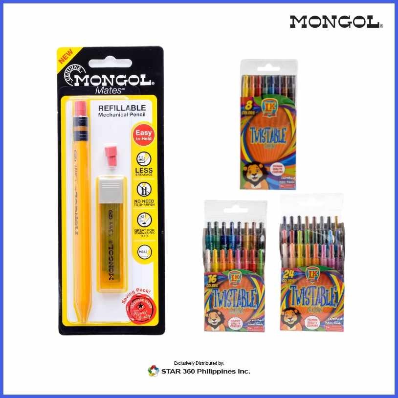 Mongol$Vn)Mates}m)with}PD)LK}LV)Art}NF)Twistable}ax)Crayons}UD)Bundle ...