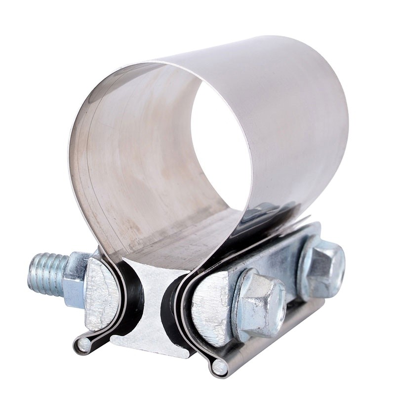 MAX Universal Exhaust Pipe 2.5" Exhaust Clamp Catback Downpipe Band ...